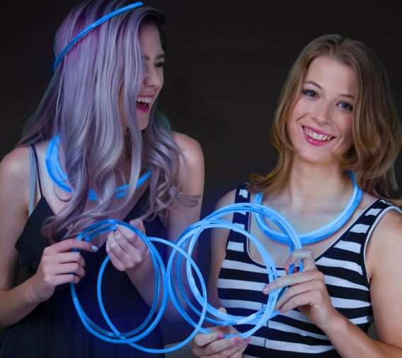 Patriotic Blue Glow Stick Necklaces Glow Stick Necklaces