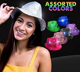 Light up fedora hat for concerts, partys, and more