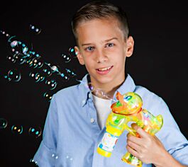 LED duck bubble blower with embedded LED lights