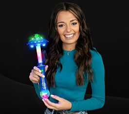 Light up UFO Wand | LED | Flashing | Alien | Galactic | Outer Space