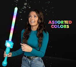 LED Snowflake Bubble Sword | Light up | Flashing | Christmas | Elisa | Glow