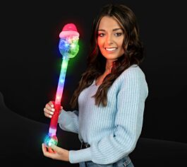 Light up Santa Claus Wand | LED | Christmas | Xmas | 21 inches