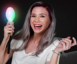 Light up toys with sound effects, wands, swords, tambourines