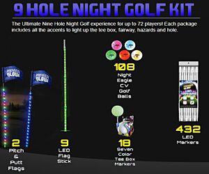 Buy Night Golf Package of Supplies | Premier Glow