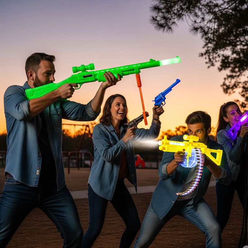 Light up Toy Guns | LED | Spinning Designs | Space Gun