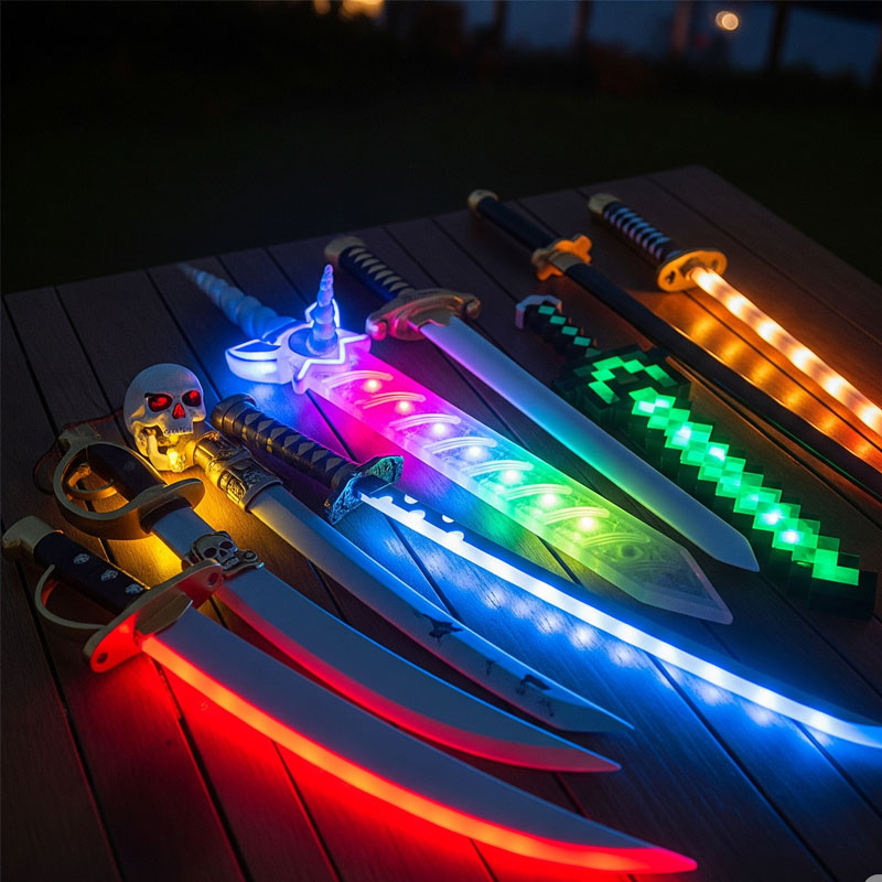 LED toys, fun flashing swords, light up guns we carry it all